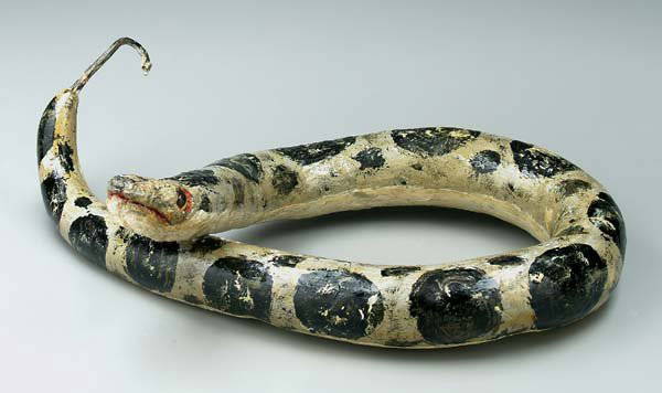 Minnie Black Folk Art Gourd Snake,