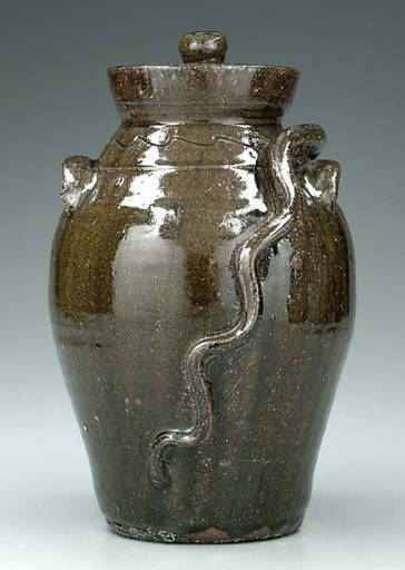 B. B. Craig Lidded Snake Jar,