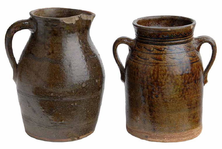 Two Pieces Of Alabama Stoneware