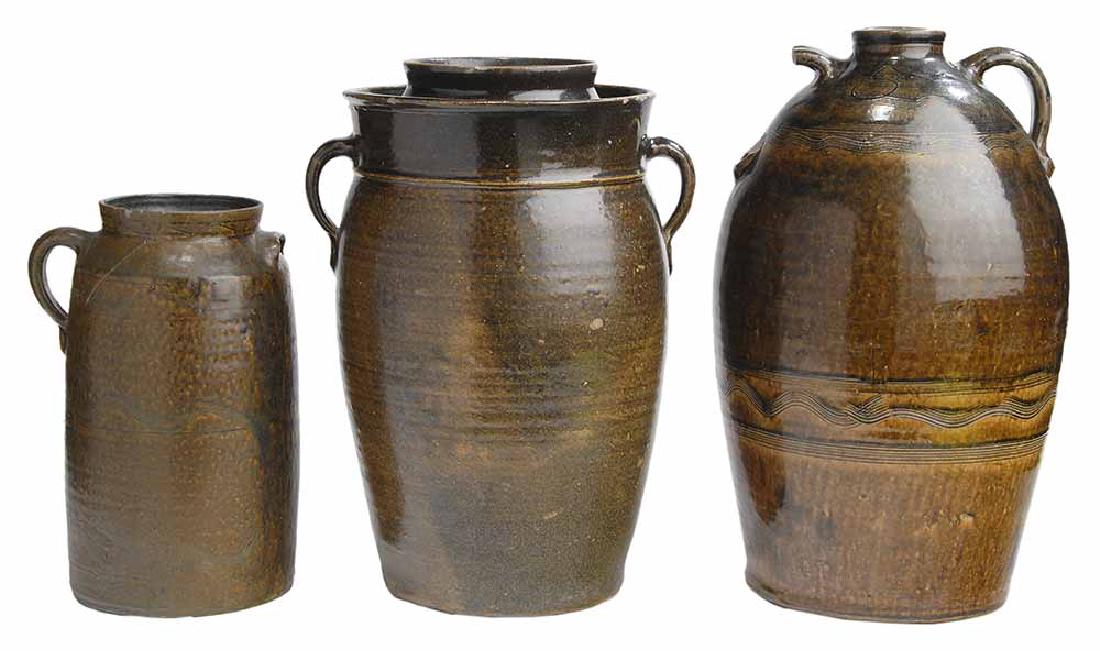 Three Pieces of Alabama Pottery