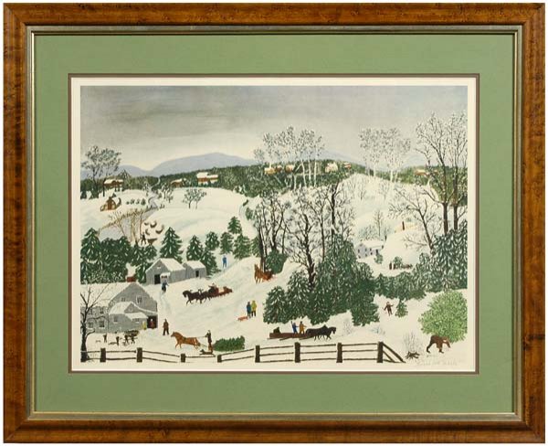 248: Grandma Moses signed collotype