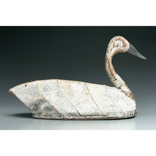 Canvas And Wire Swan Decoy,