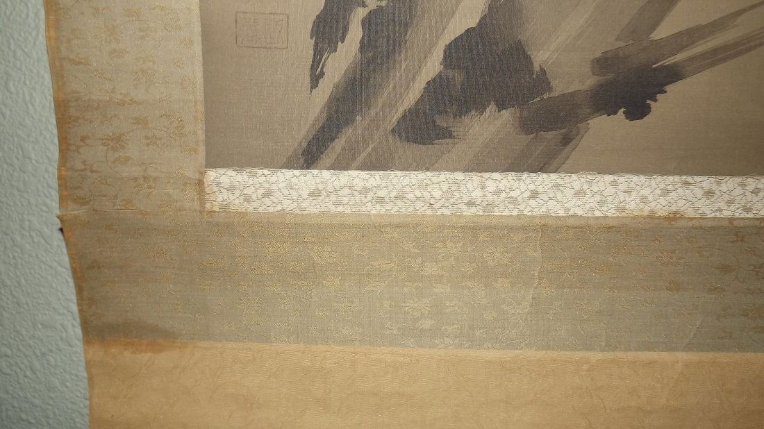 Miyamoto Musashi.Shrike(Antique woodblock print)