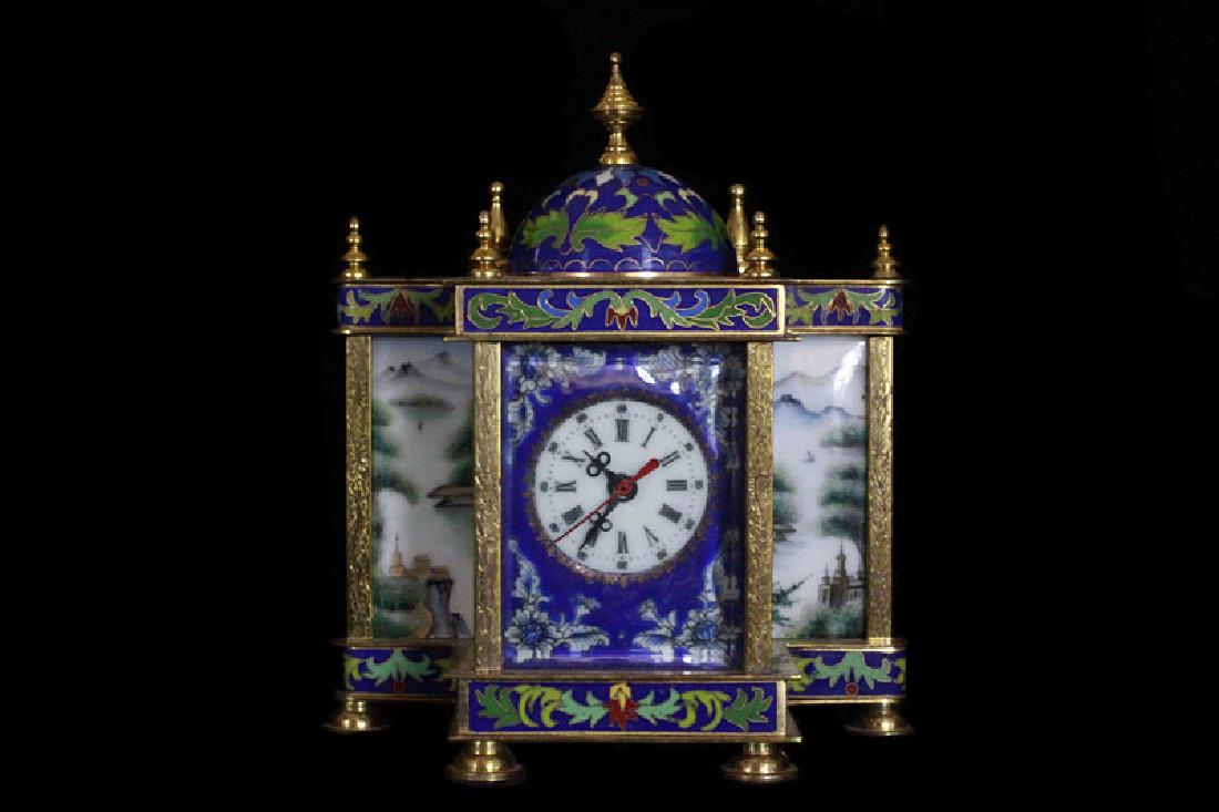 Ch Enamel Clock