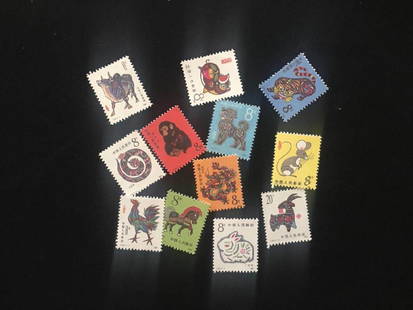 Group Of Chinese Collection Stamps