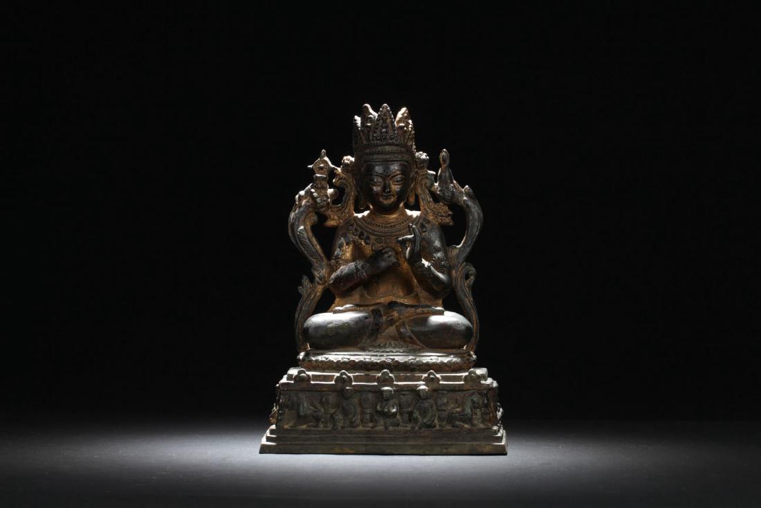 Chinese Gilt Gold Buddha Statue