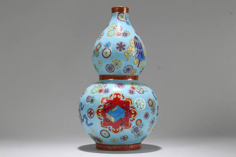 An Estate Chinese Calabash Fortune Ancient Framing