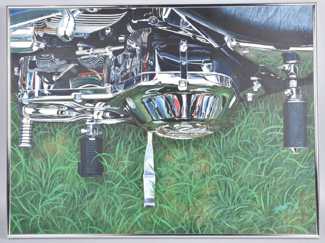 FREDRICK YOHE HARLEY DAVIDSON ORIGINAL PAINTING