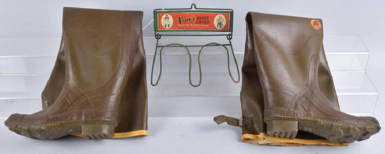 Van's Boot Saver Tin Litho Adv. Rack