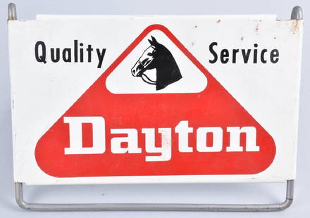 Lighted Dayton Tire Sign