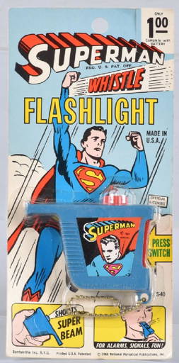 1966 Superman Whistle Flashlight Moc