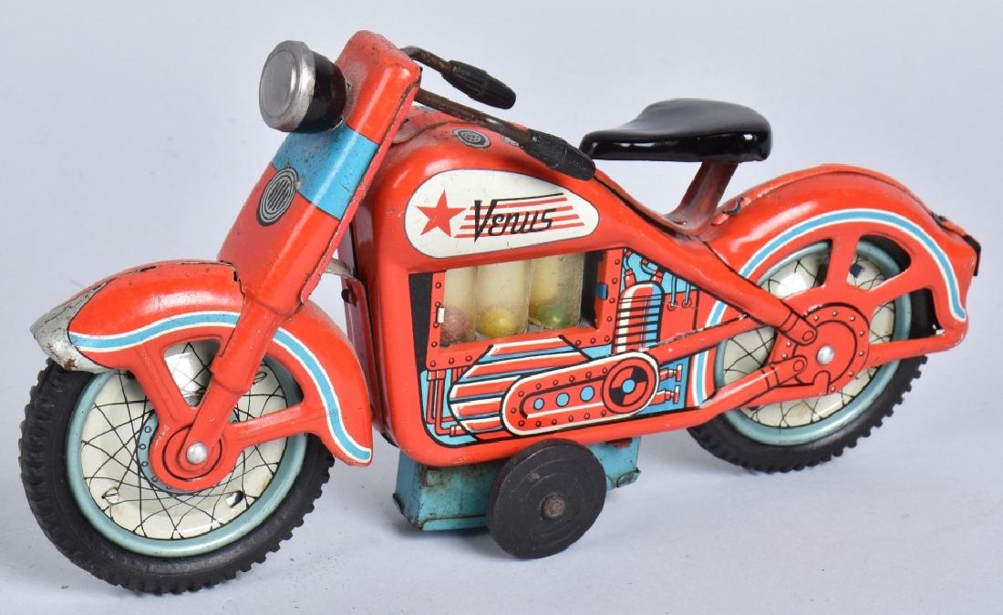 JAPAN Tin Friction VENUS TOY MOTORCYCLE