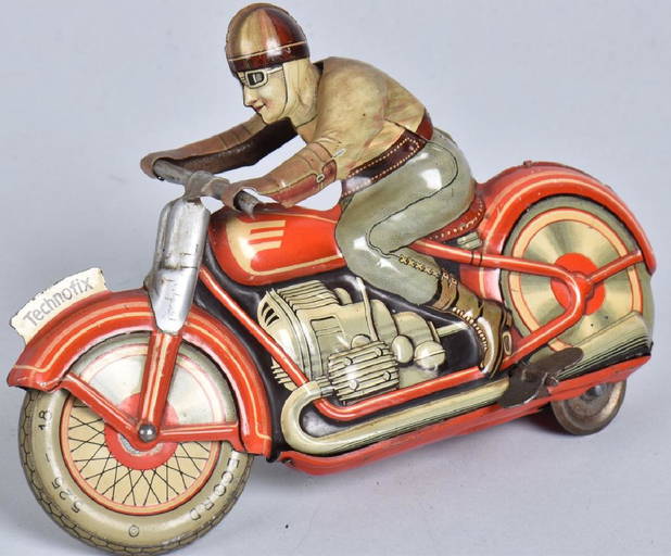 TECHNOFIX Tin Windup TOY MOTORCYCLE - Jun 10, 2017 | Milestone Auctions ...
