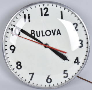 Vintage Bulova Advertising Bubble Clock