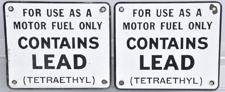 Vintage Arco Gas Pump Signs