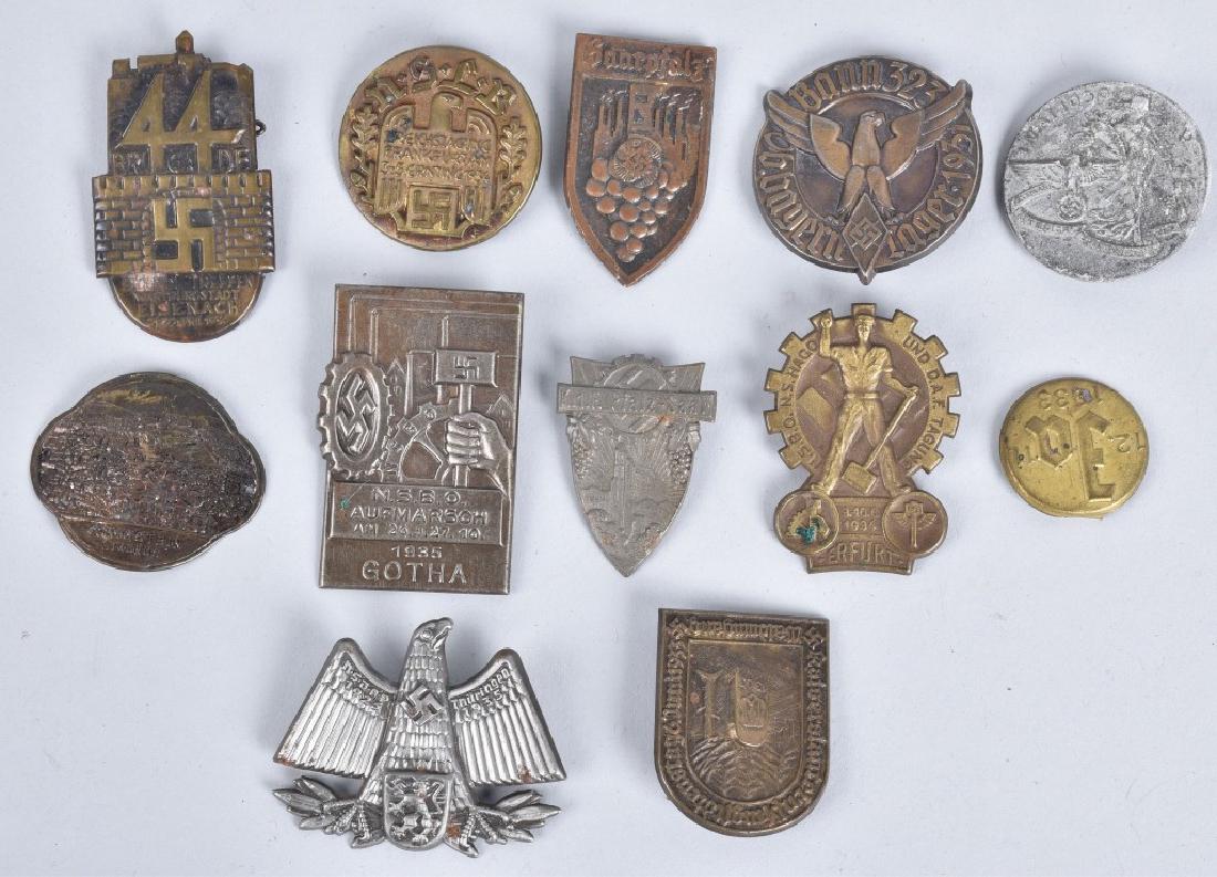 12- WW2 GERMAN NAZI TINNIES
