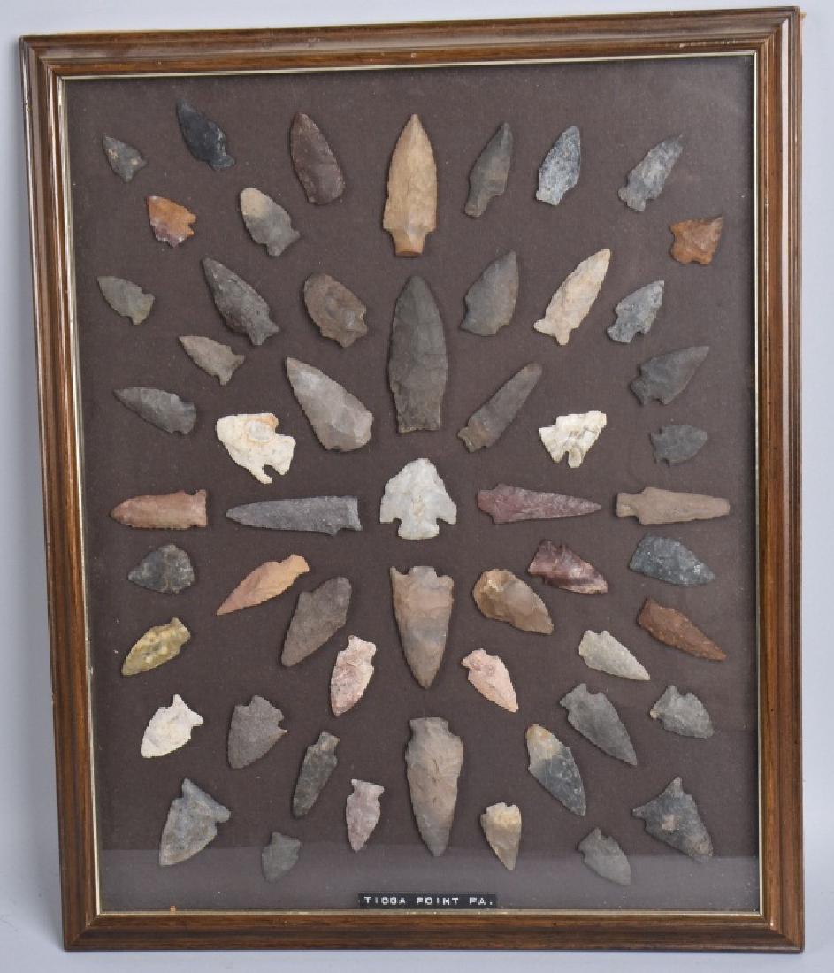 Native American Projectile Points, Tioga Co. Pa.