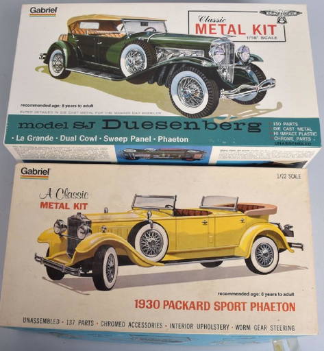 Hubley Duesenberg & Packard Model Kits Mib