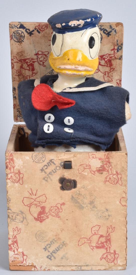 DONALD DUCK JACK-IN-THE-BOX, VINTAGE