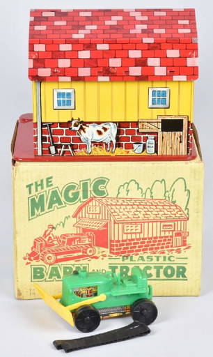 Marx Magic Barn & Tractor W/ Box