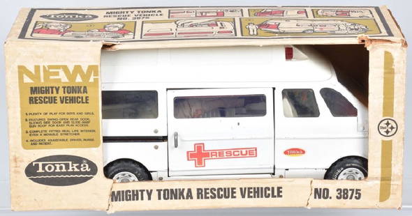 Tonka #3875 Mighty Tonka Rescue Vehicle W/ Box
