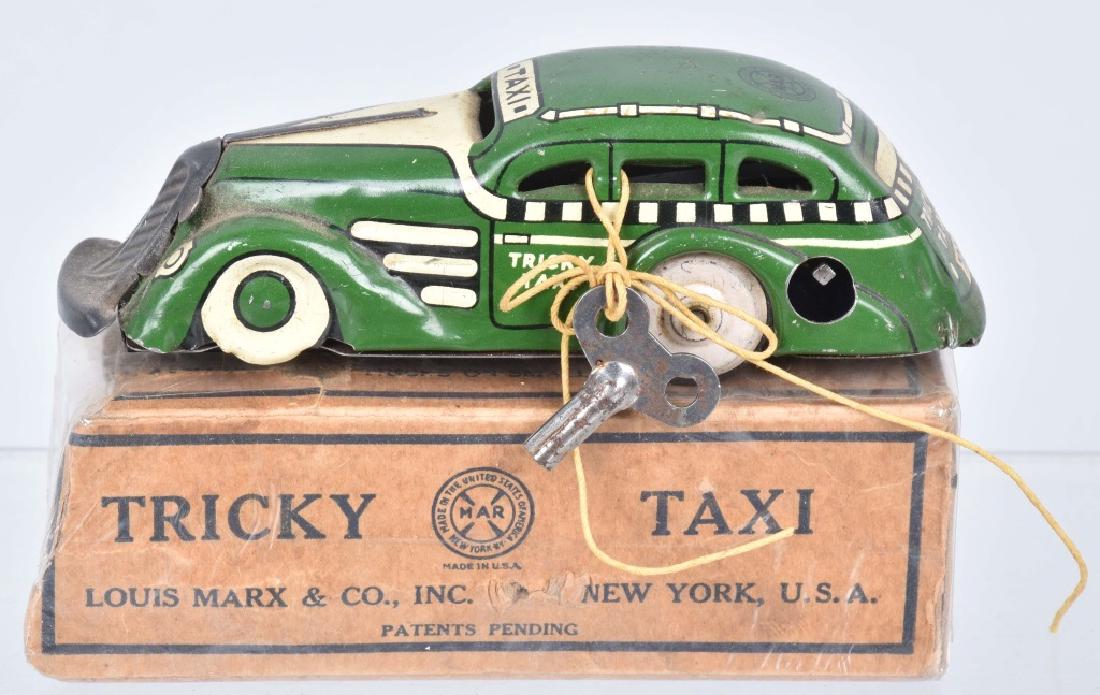 MARX Tin Windup TRICKY TAXI w/ BOX