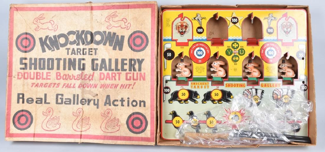 MARX KNOCKDOWN TARGET SHOOTING GALLERY w/ BOX