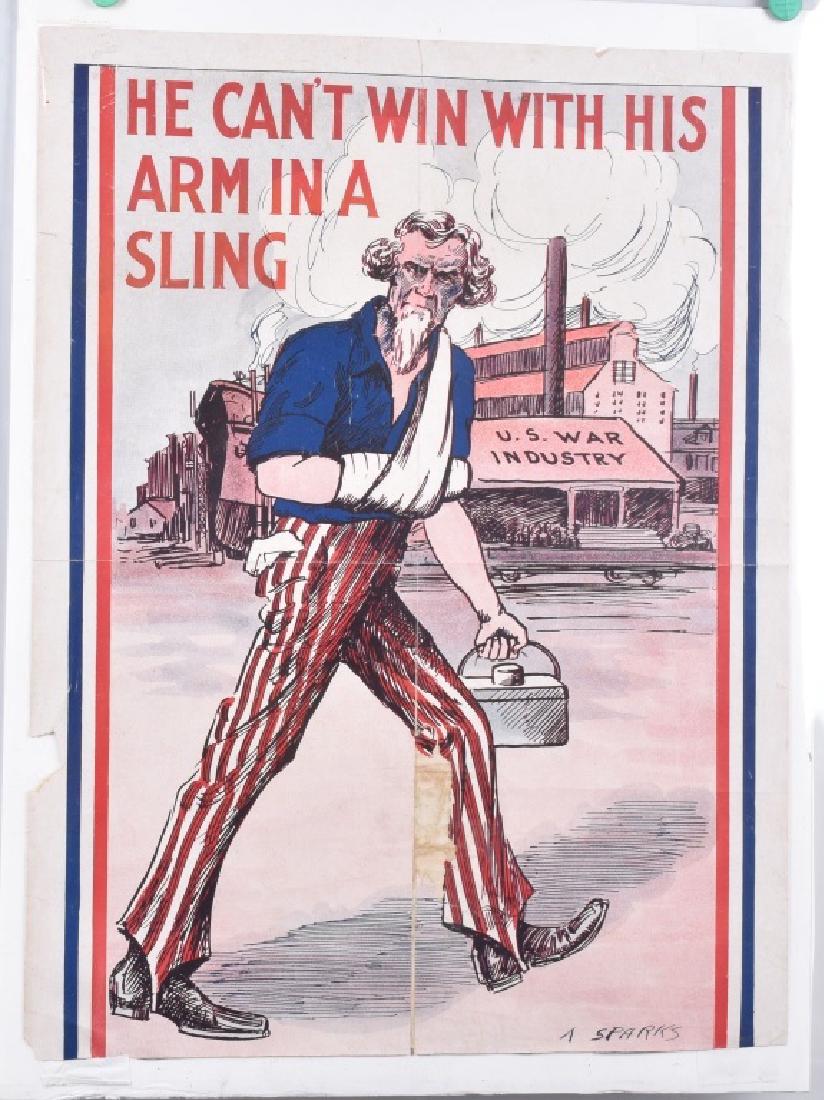 UNCLE SAM ARM IN A SLING POSTER