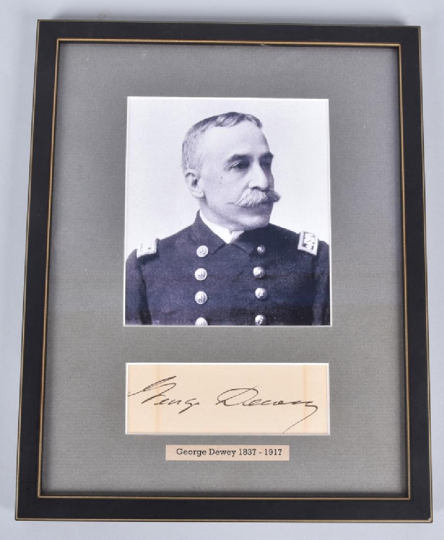 ADMIRAL GEORGE DEWEY AUTOGRAPH