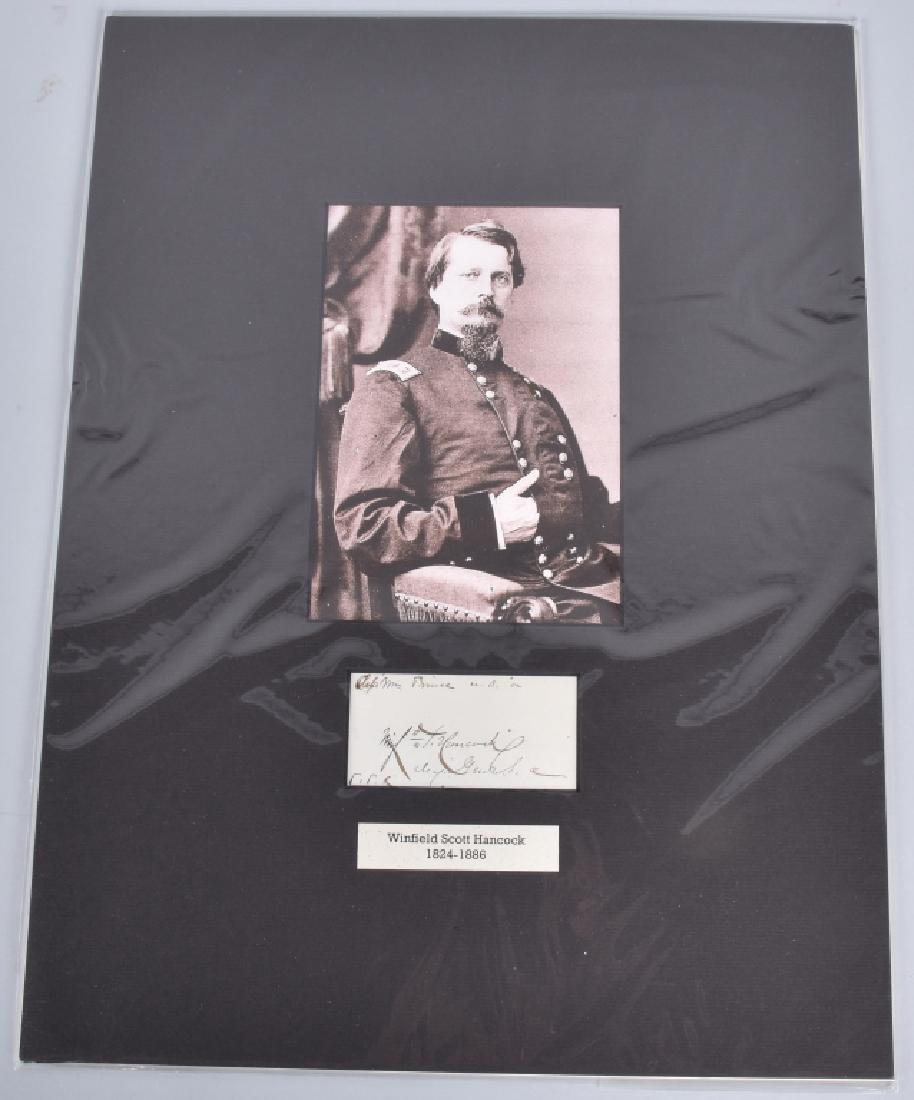 CIVIL WAR GENERAL W.S. HANCOCK AUTOGRAPH - Sep 16, 2017 | Milestone ...