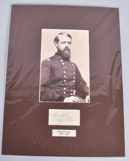 General Alfred Howe Terry Autograph