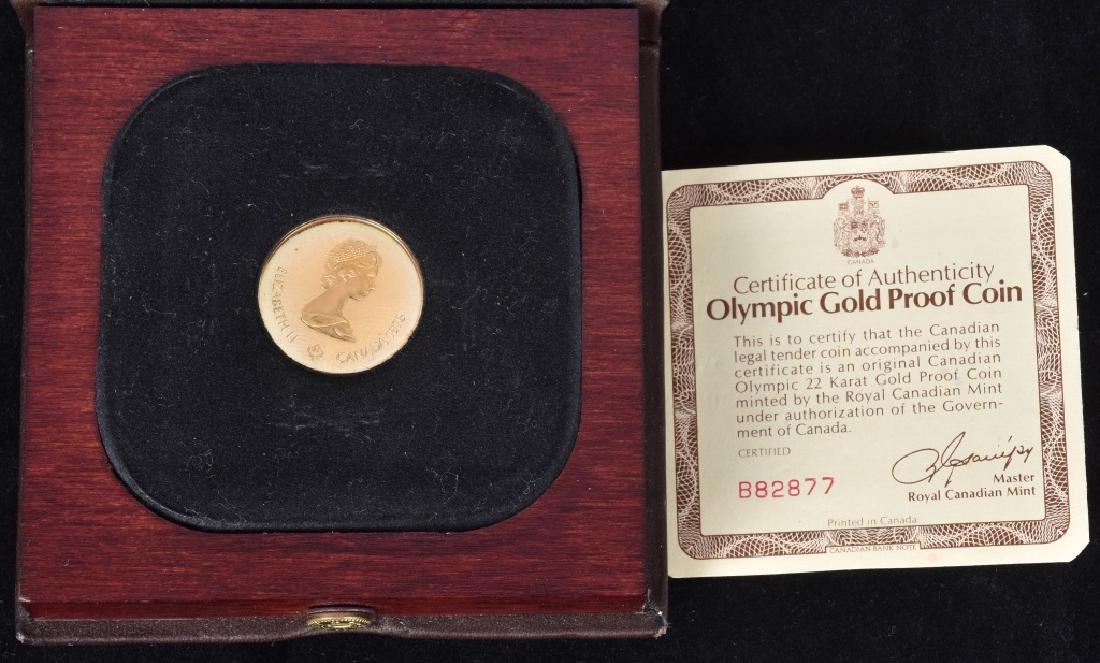 1976 Canada $100 22kt Olympic Gold Coin
