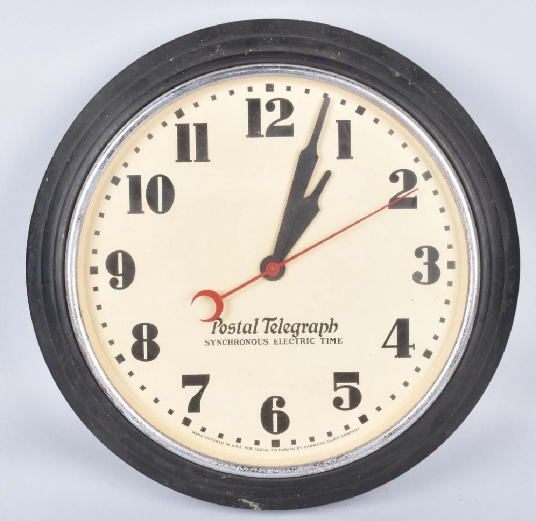 HAMMOND LARGE POSTAL TELEGRAPH CLOCK, VINTAGE