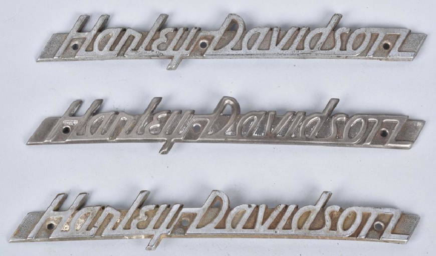 Harley Davidson Gas Tank Emblems 1951 54