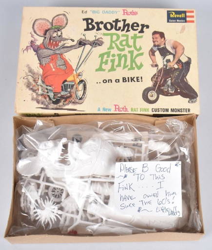 1964 Revell Brother Rat Fink On A Bike, Model Kit