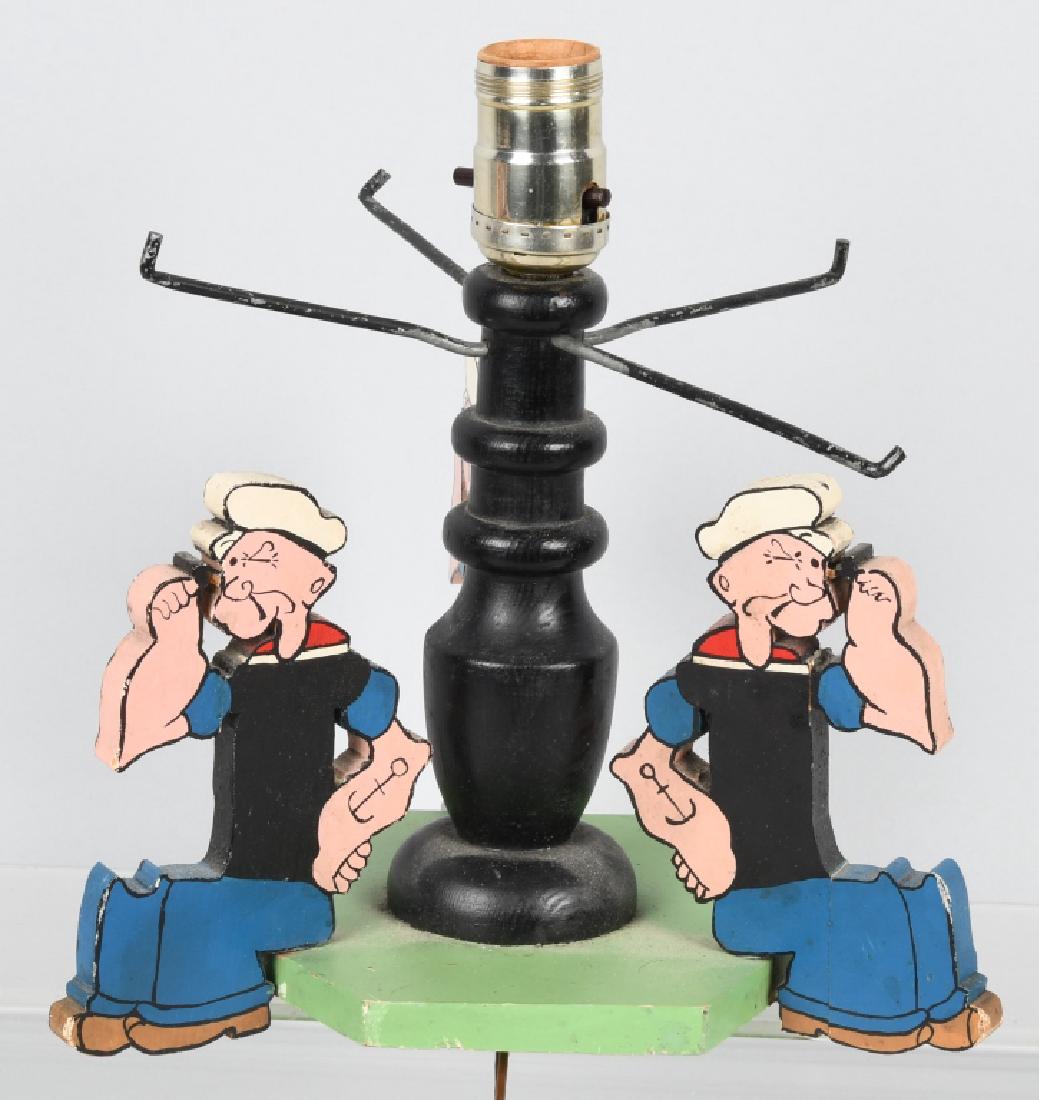 VINTAGE POPEYE WOOD LAMP