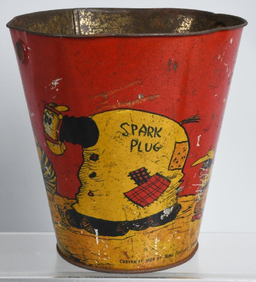 RARE 1924 BARNEY GOOGLE & SPARKPLUG SAND PAIL