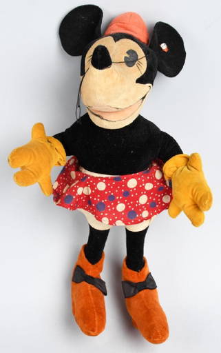 1930's Steiff Minnie Mouse Doll W/ Button