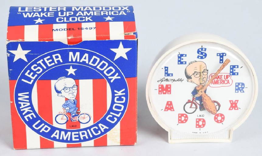 Vintage Lester Maddox Wrist Alarm Clock Mib