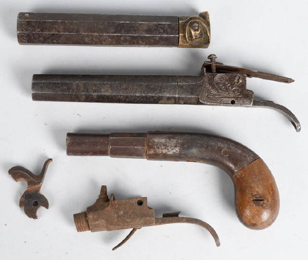 Antique Percussion Single Shot Pistol Parts