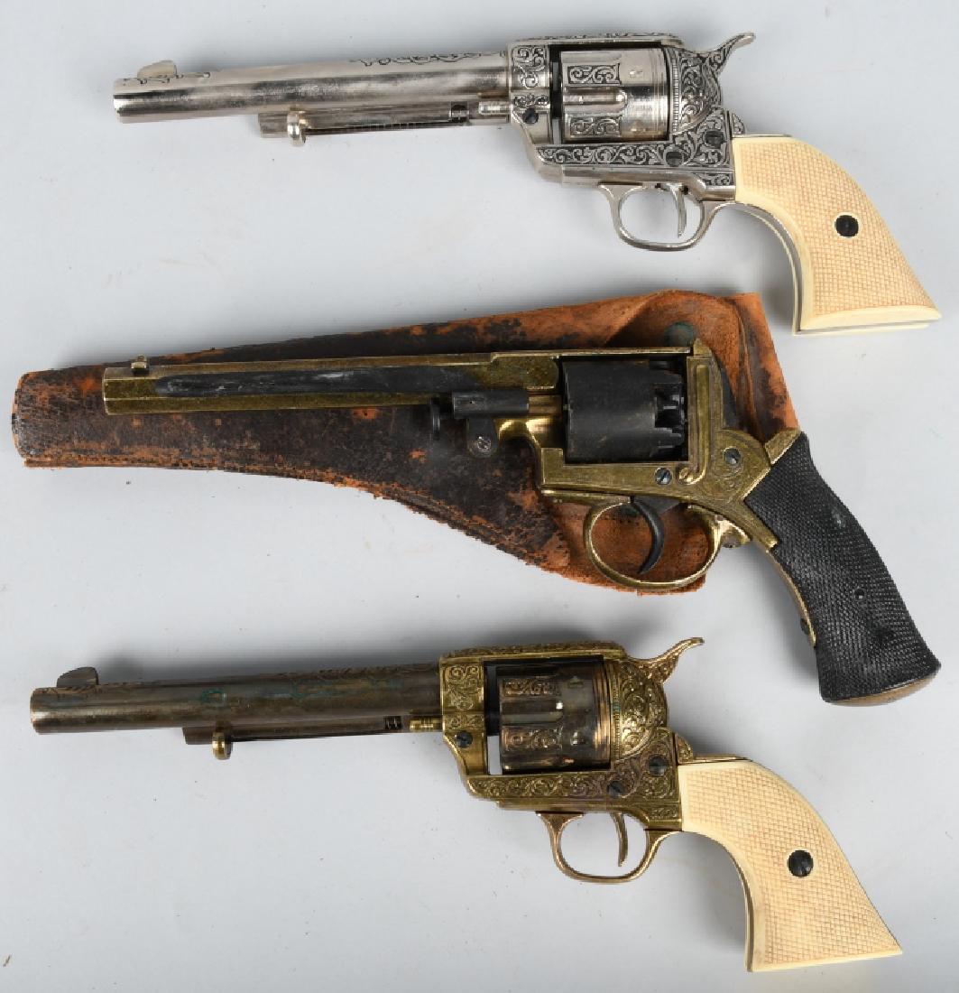 3-DIECAST WESTERN TYPE REVOLVERS
