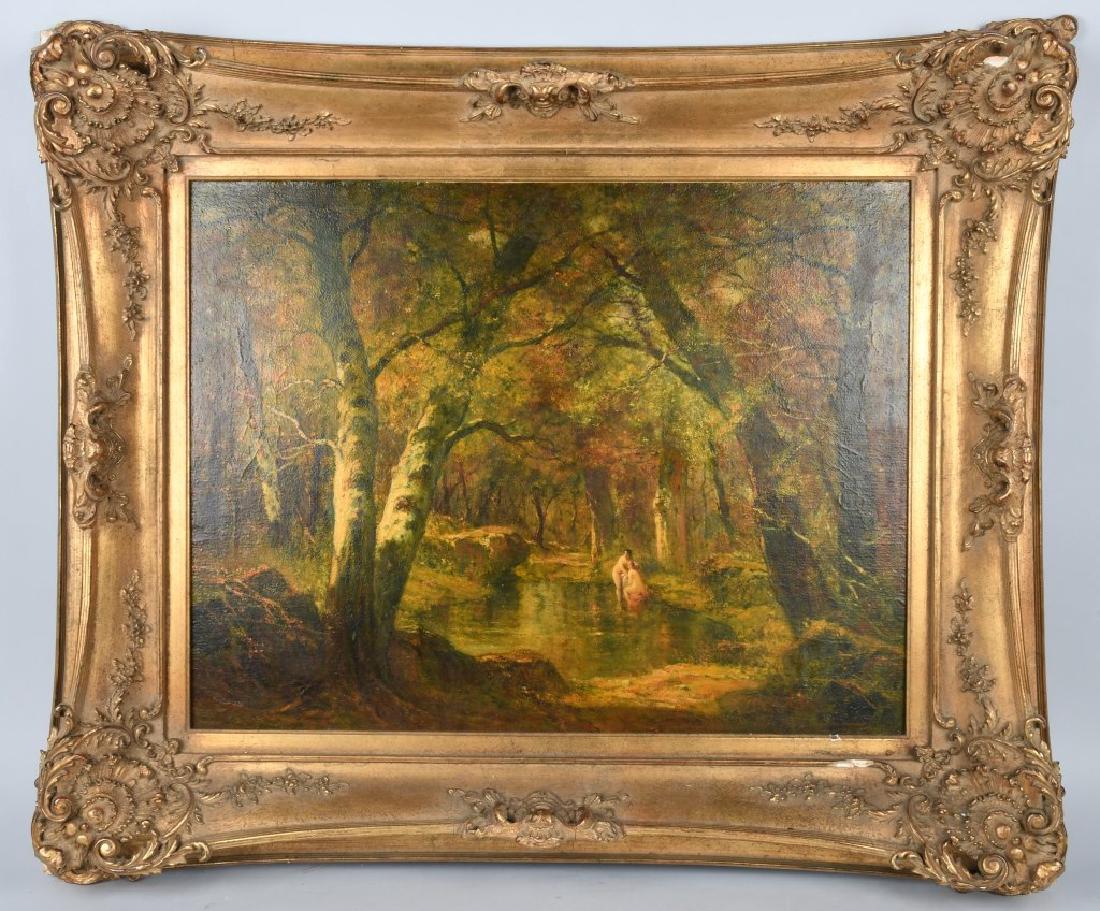 E.F. KARGER OIL PAINTING LANDSCAPE SCENE