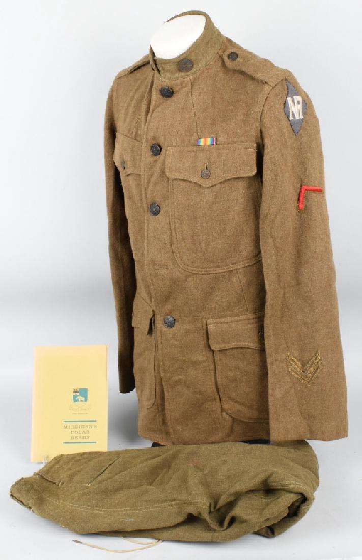 WWI 339TH INFANTRY MG CO. UNIFORM NORTH RUSSIA