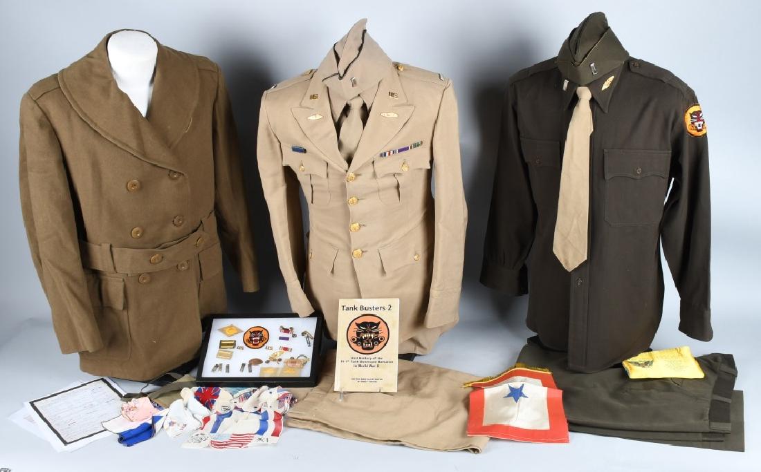 Wwii 811th Tank Destroyer Battalion Uniform Group