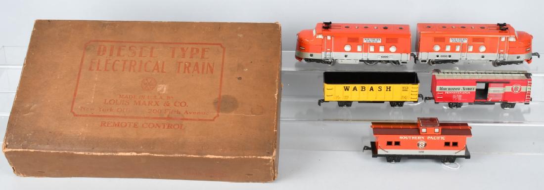 MARX SOUTHERN PACIFIC AA DIESEL TRAIN SET