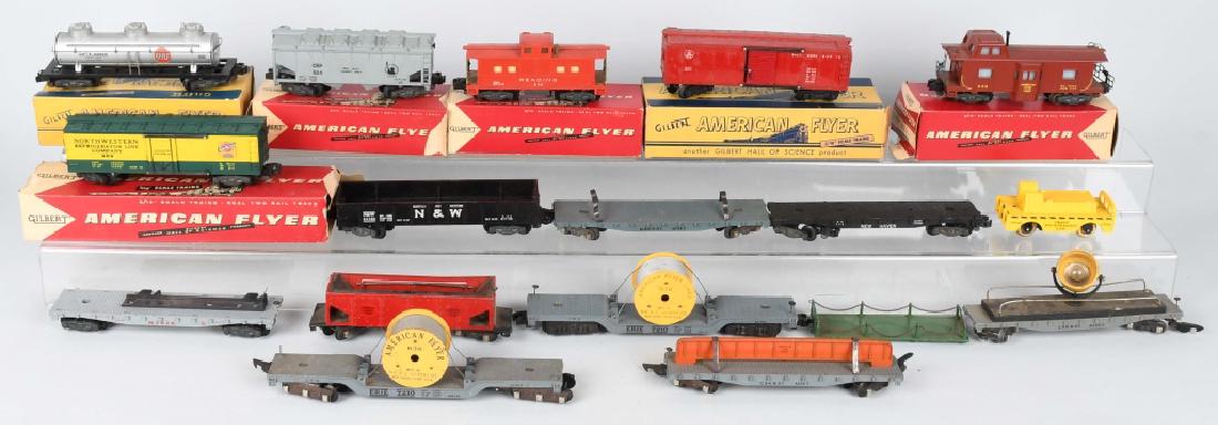 AMERICAN FLYER ROLLING STOCK LOT, SEVERAL BOXED