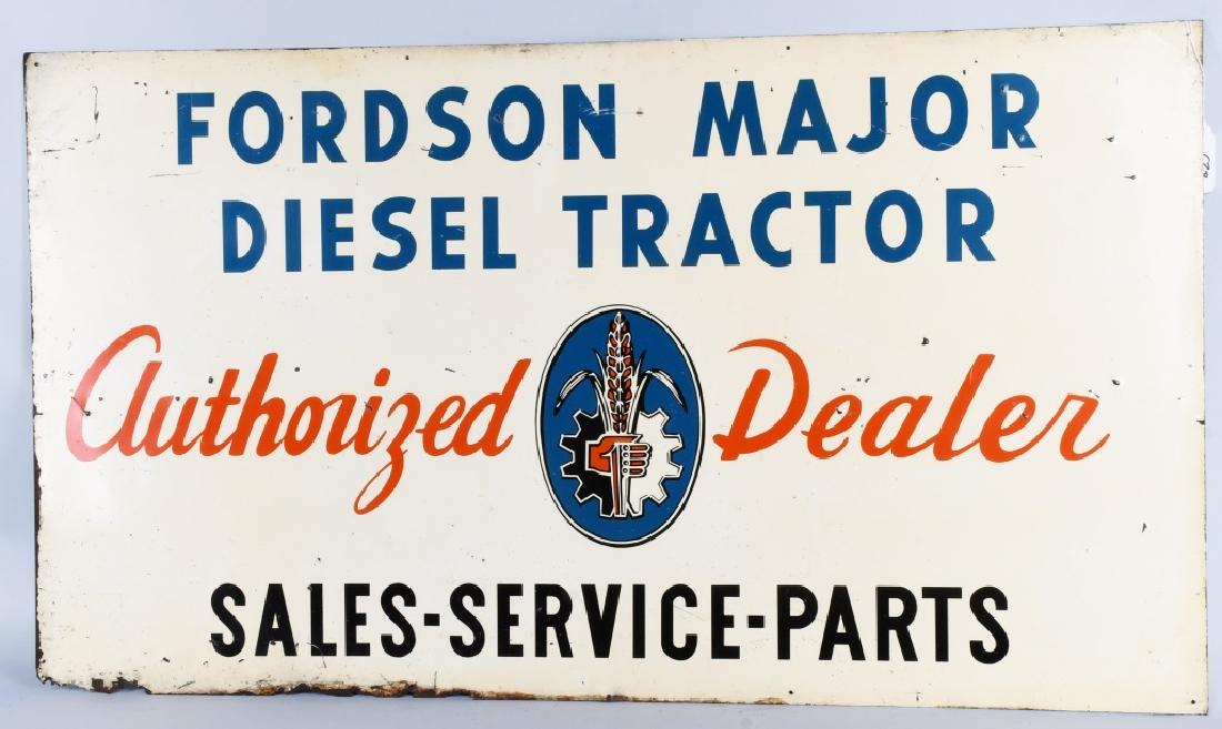 FORD FORDSON MAJOR DIESEL TRACTOR DEALER SIGN