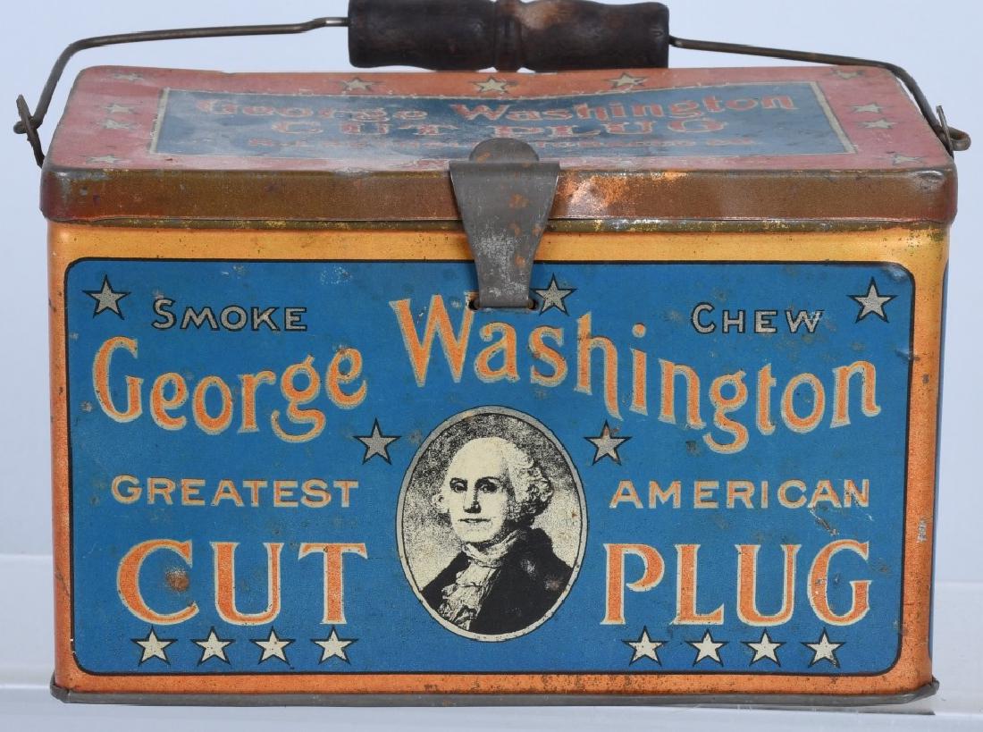 GEORGE WASHINGTON TOBACCO LUNCH BOX TIN