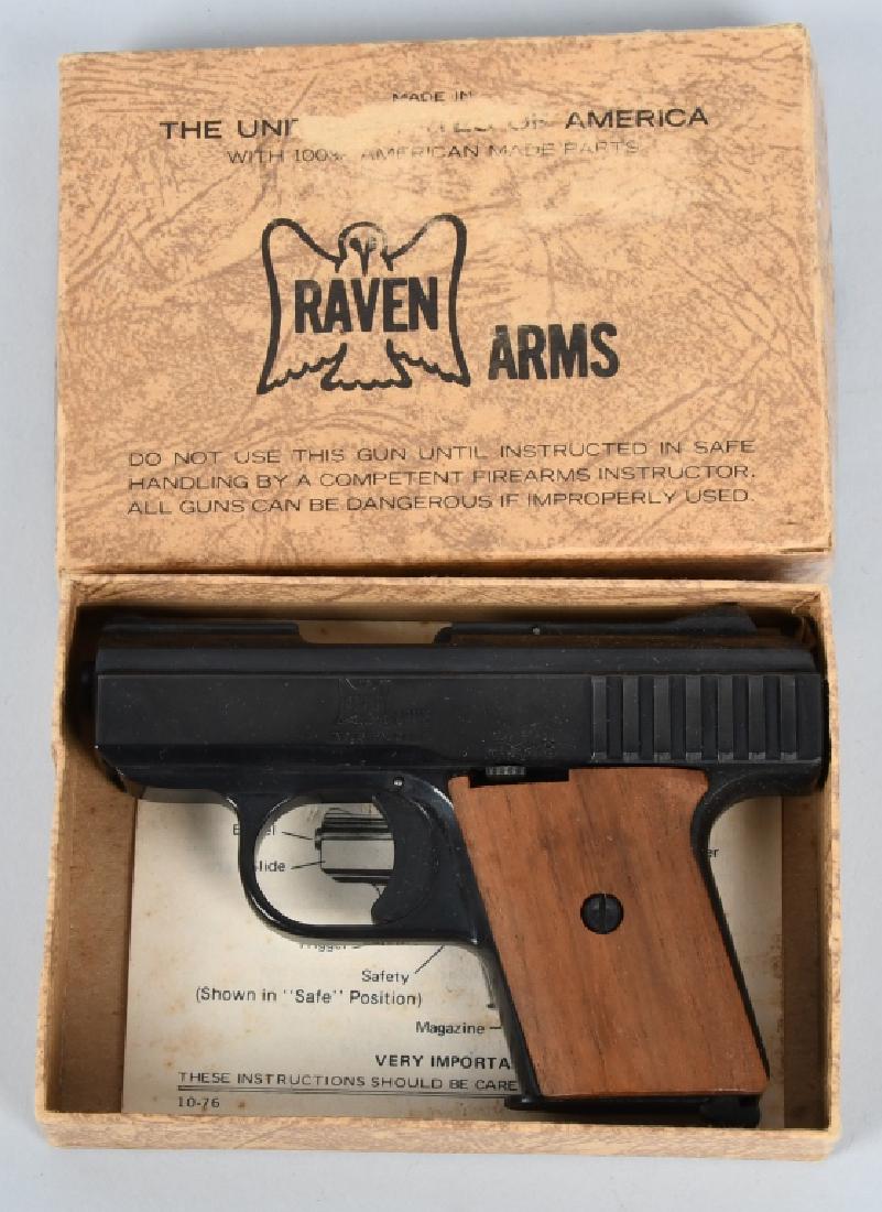 RAVEN ARMS P-25, .25 PISTOL, BOXED