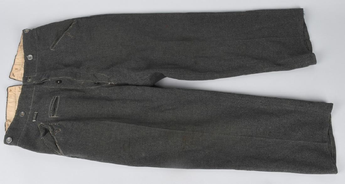 WWII NAZI GERMAN FELDGRAU TROUSERS PANZER UNIT MKD